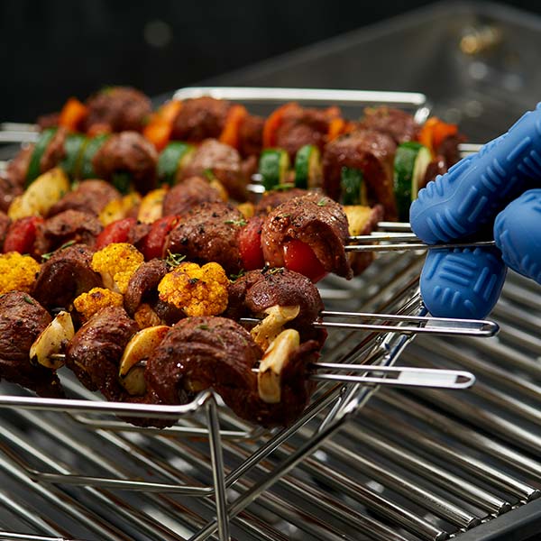 RIB/SKEWER RACK - REVERSIBLE STAINLESS STEEL