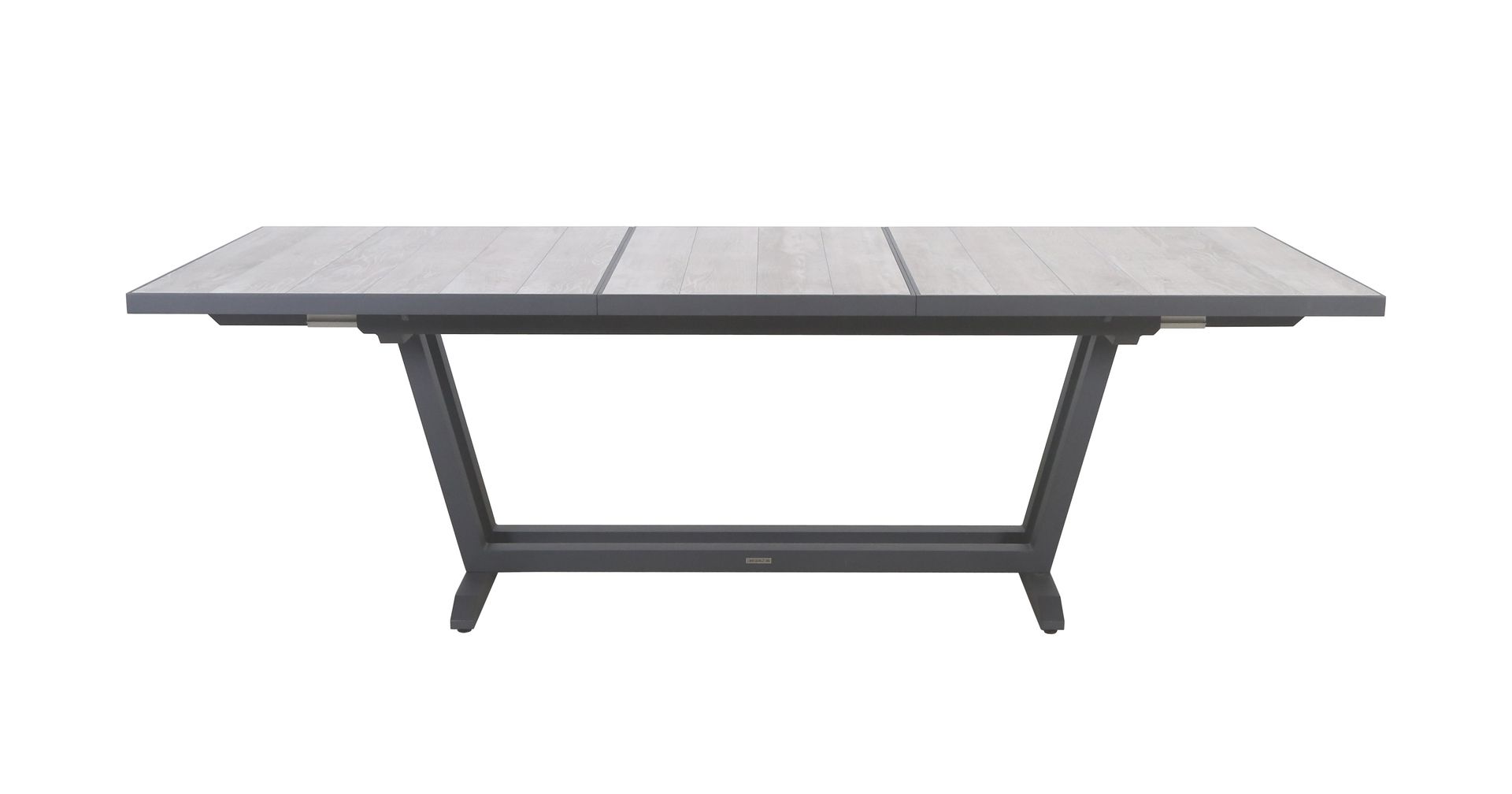 TABLE EXTENSIBLE AMAKA STRUCTURE ALUMINIUM GRIS PLATEAU HPL STYLE ...