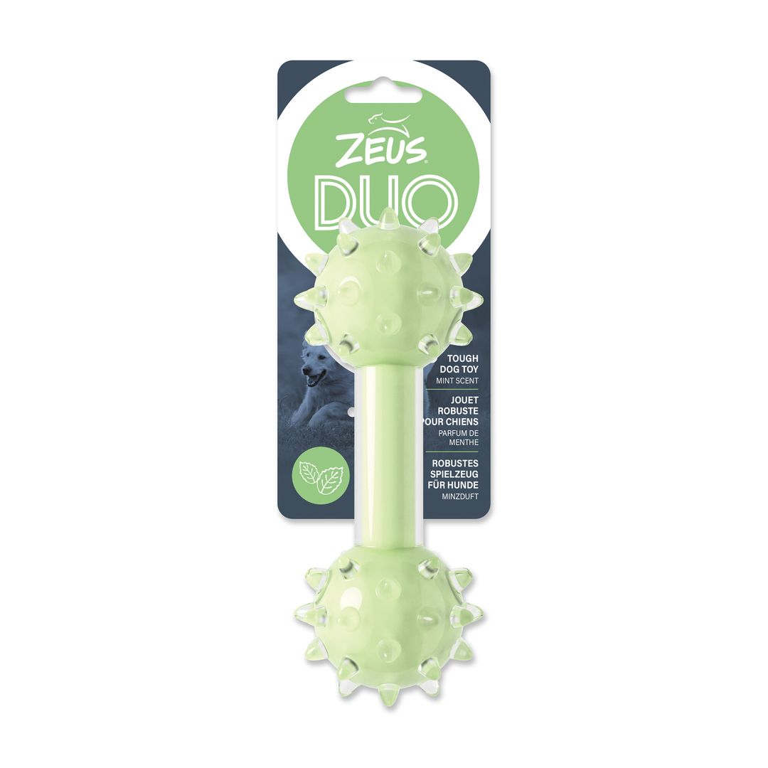 ZEUS DUO SPIKE DUMBBELL, MINT SCENT, GREEN, 18 CM (7 IN)