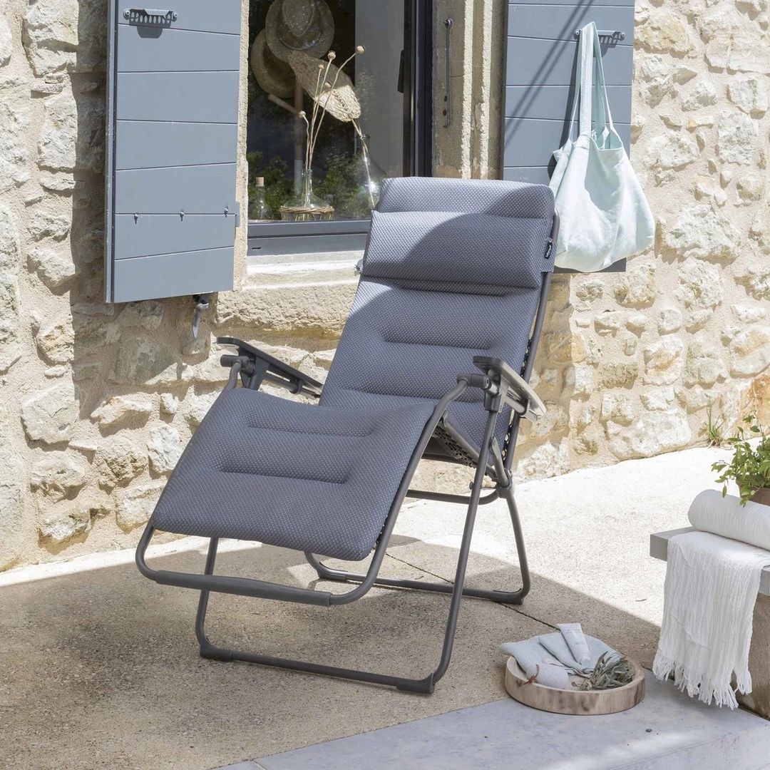 FAUTEUIL RELAX PLIANT FUTURA BECOMFORT ARGENT