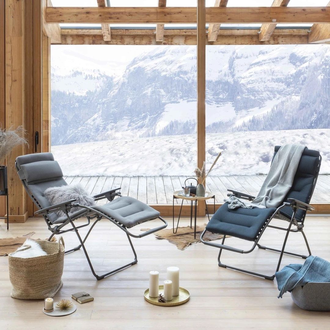 FAUTEUIL RELAX PLIANT FUTURA BECOMFORT GRIS SOMBRE