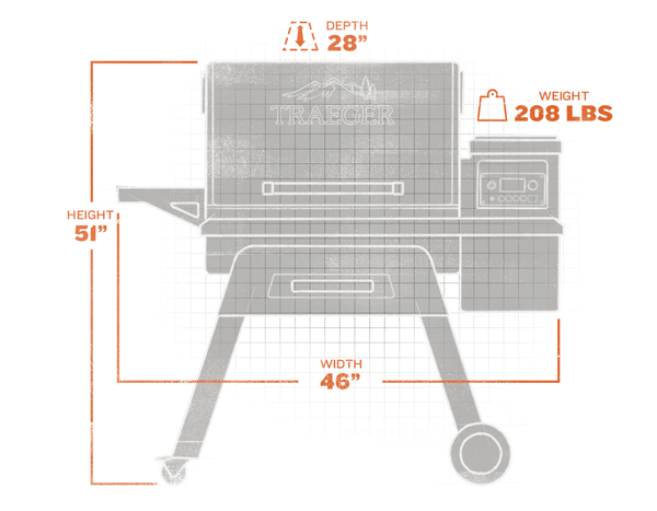 BBQ TIMBERLINE D2 - 850 GRANULES TRAEGER
